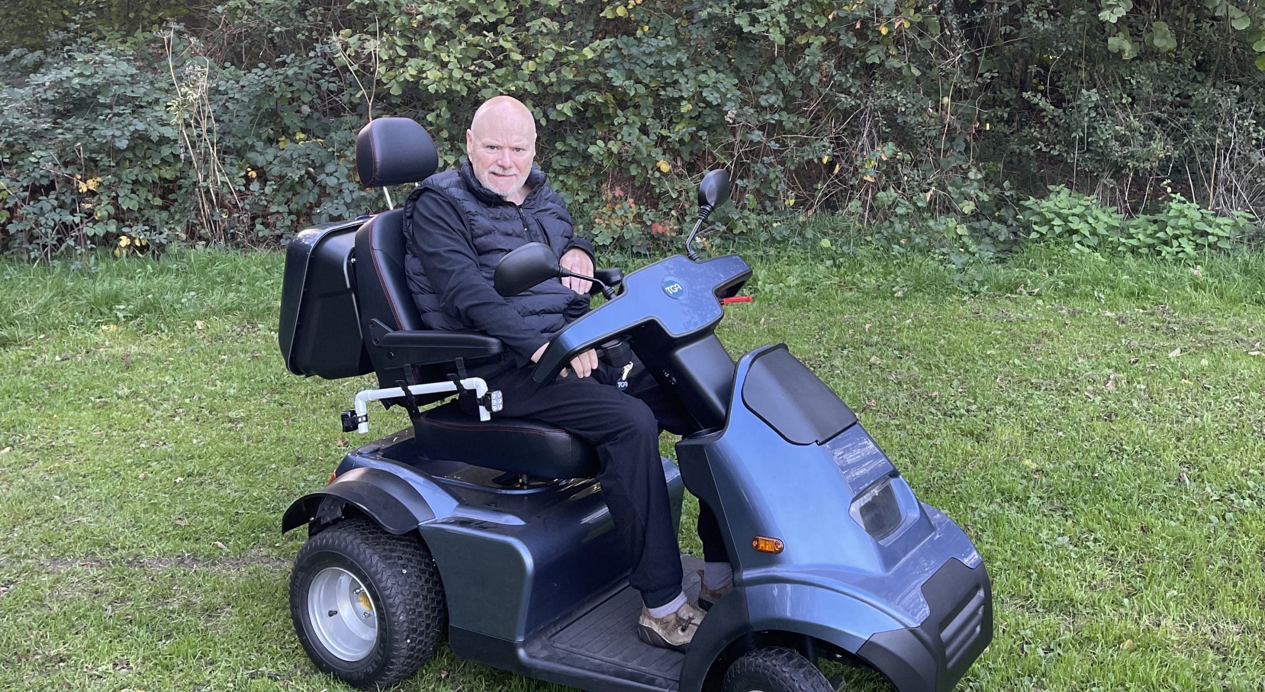 Breeze GT scooter assists Mark to get back on track - TGA Mobility